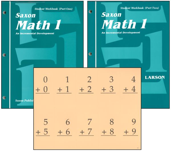 Saxon Math 1 Student Workbooks / Fact Cards – SCAIHS