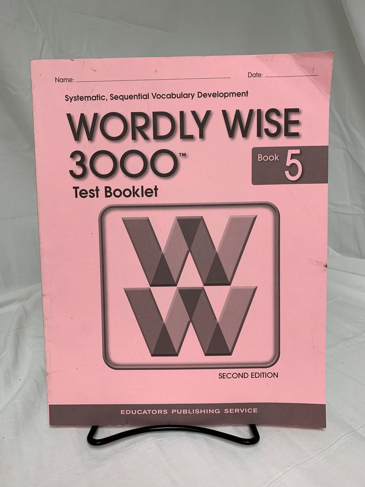 Wordly Wise 3000 Book 5 (2nd Ed.) Test Booklet – SCAIHS